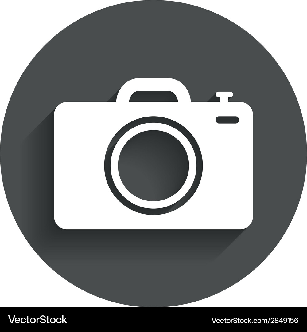 Photo camera sign icon symbol Royalty Free Vector Image