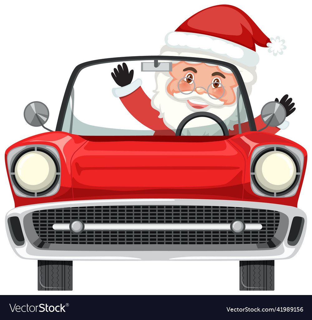 Clipart Santas Car