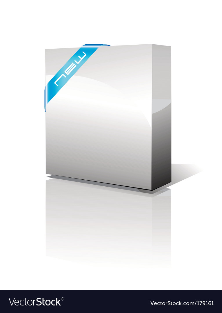 3d box Royalty Free Vector Image - VectorStock