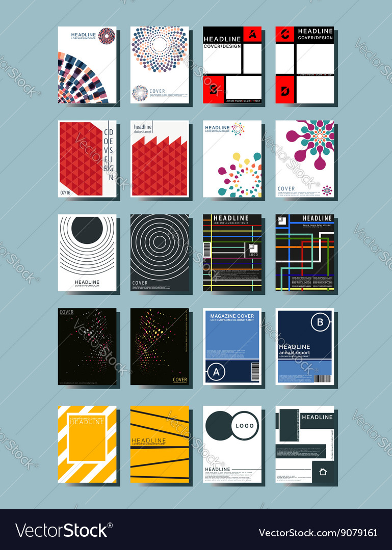 Cover brochures template Royalty Free Vector Image