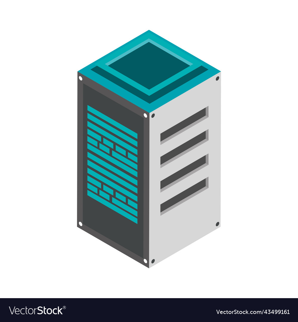 Database center icon Royalty Free Vector Image