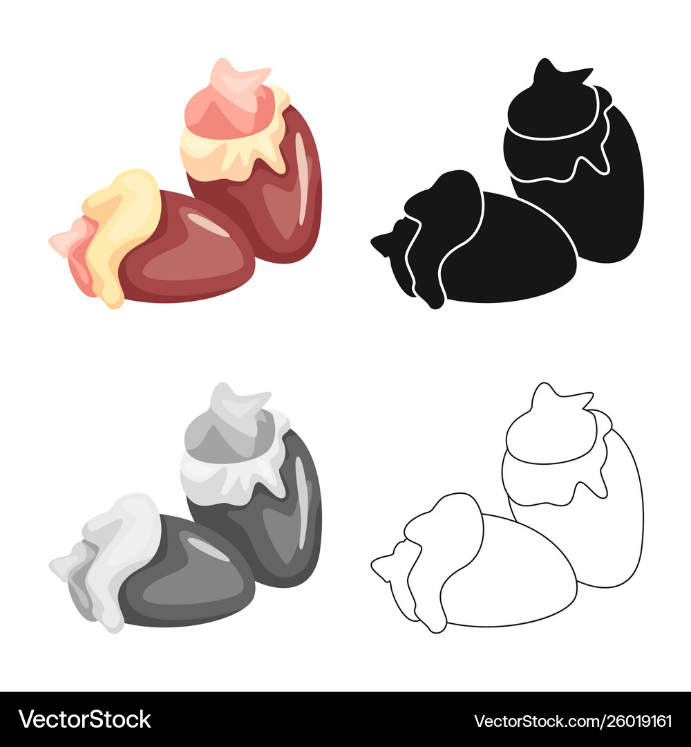 Design chicken and heart sign Royalty Free Vector Image
