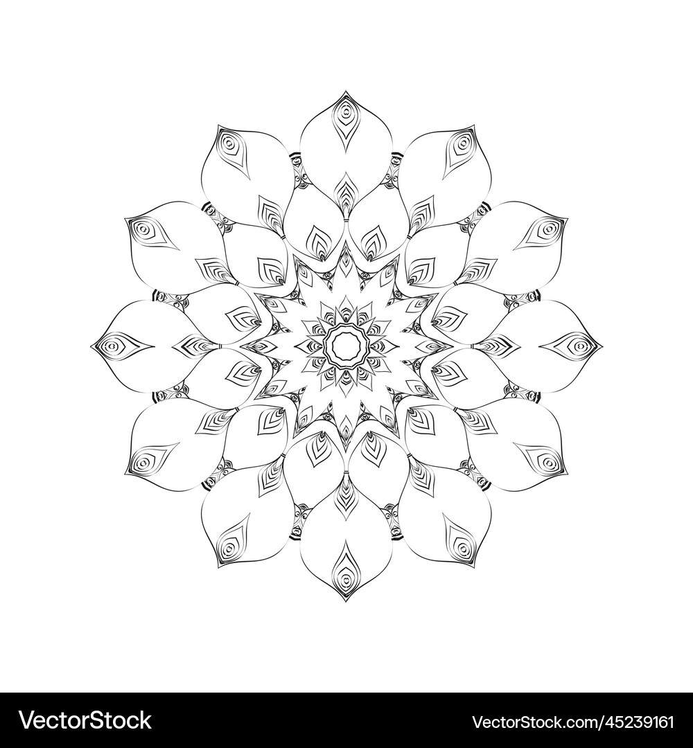 Flower mandala designs mandala art background Vector Image