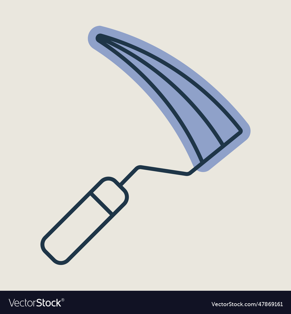 Garden sickle isolated icon graph symbol for Vector Image Garden sickle isolated icon graph symbol for Vector Image
