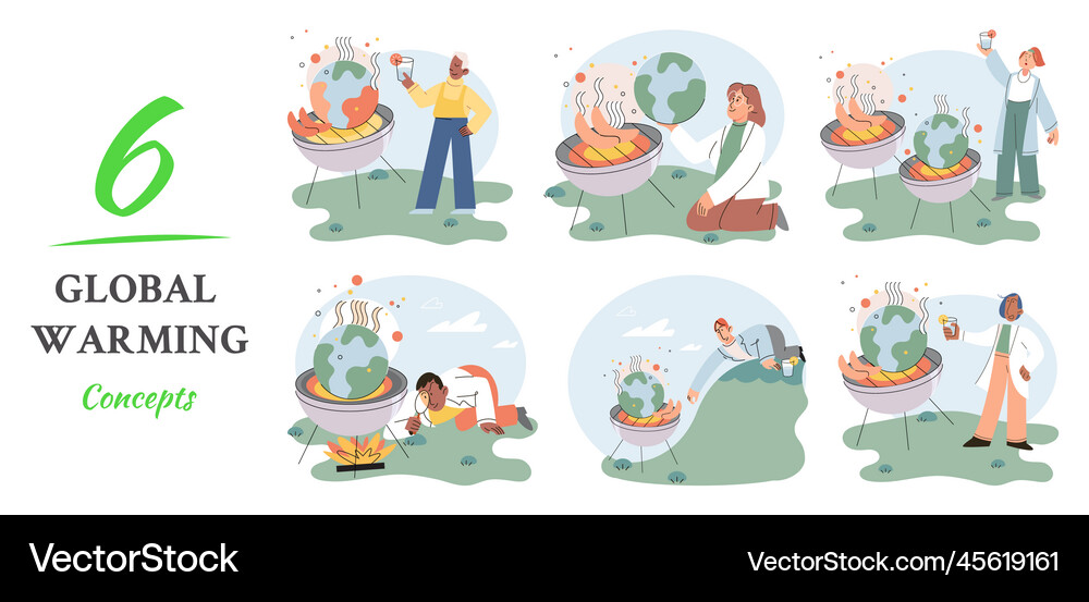 Global warming high temperature and hot weather Vector Image