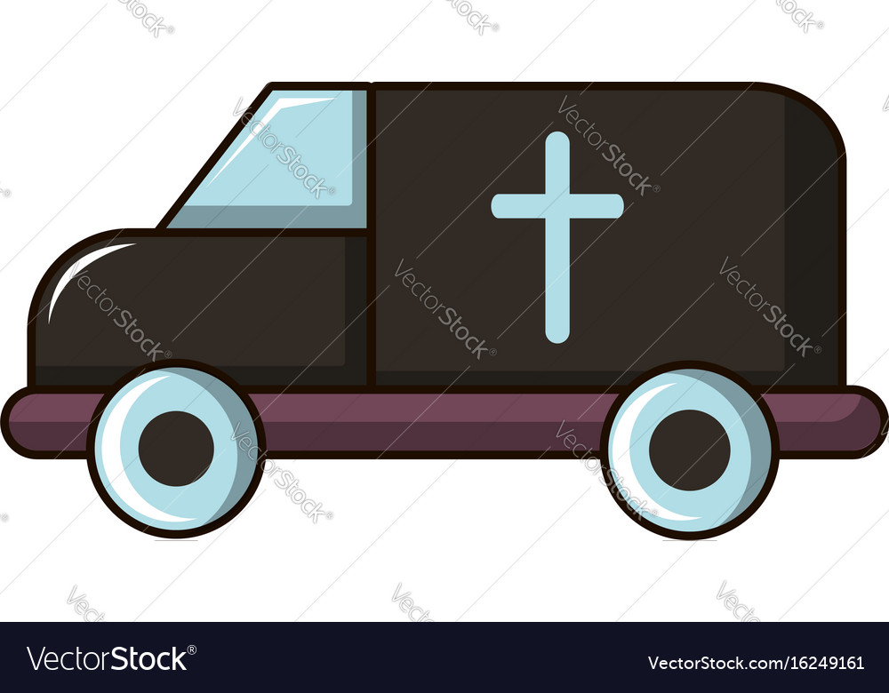 Hearse icon cartoon style Royalty Free Vector Image Hearse icon cartoon style Royalty Free Vector Image