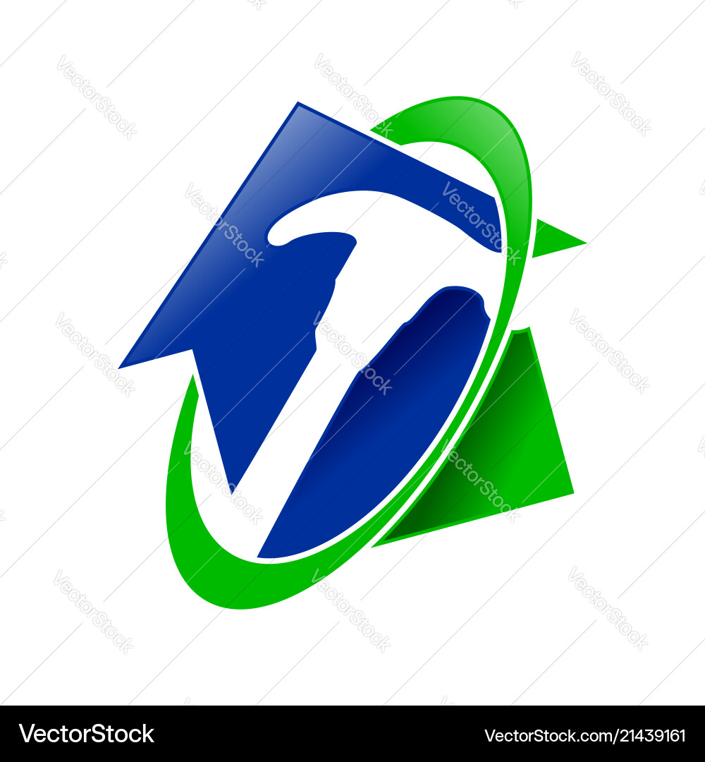 Home restoration service symbol design Royalty Free Vector