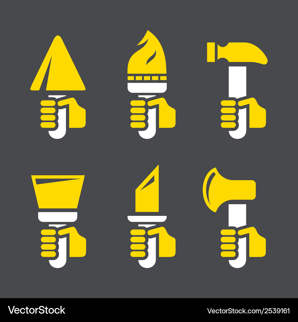 Icons repair Royalty Free Vector Image - VectorStock