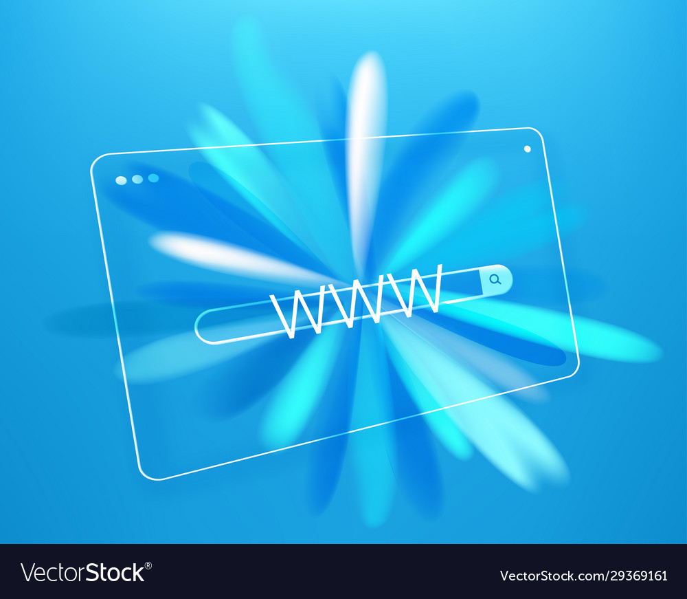 Simple internet browser window with explotion Vector Image