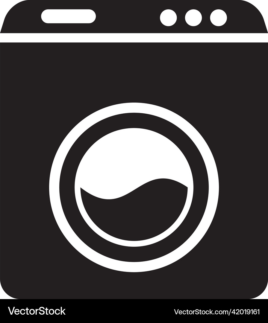 Washing machine icon Royalty Free Vector Image