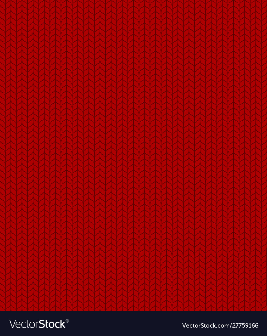 Knitted red pattern Royalty Free Vector Image - VectorStock