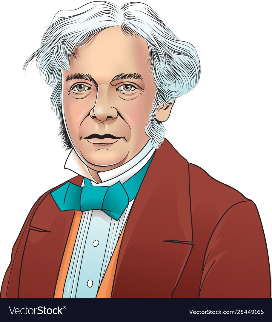 Michael faraday Royalty Free Vector Image - VectorStock