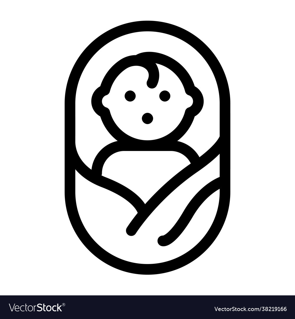 Newborn baby Royalty Free Vector Image - VectorStock