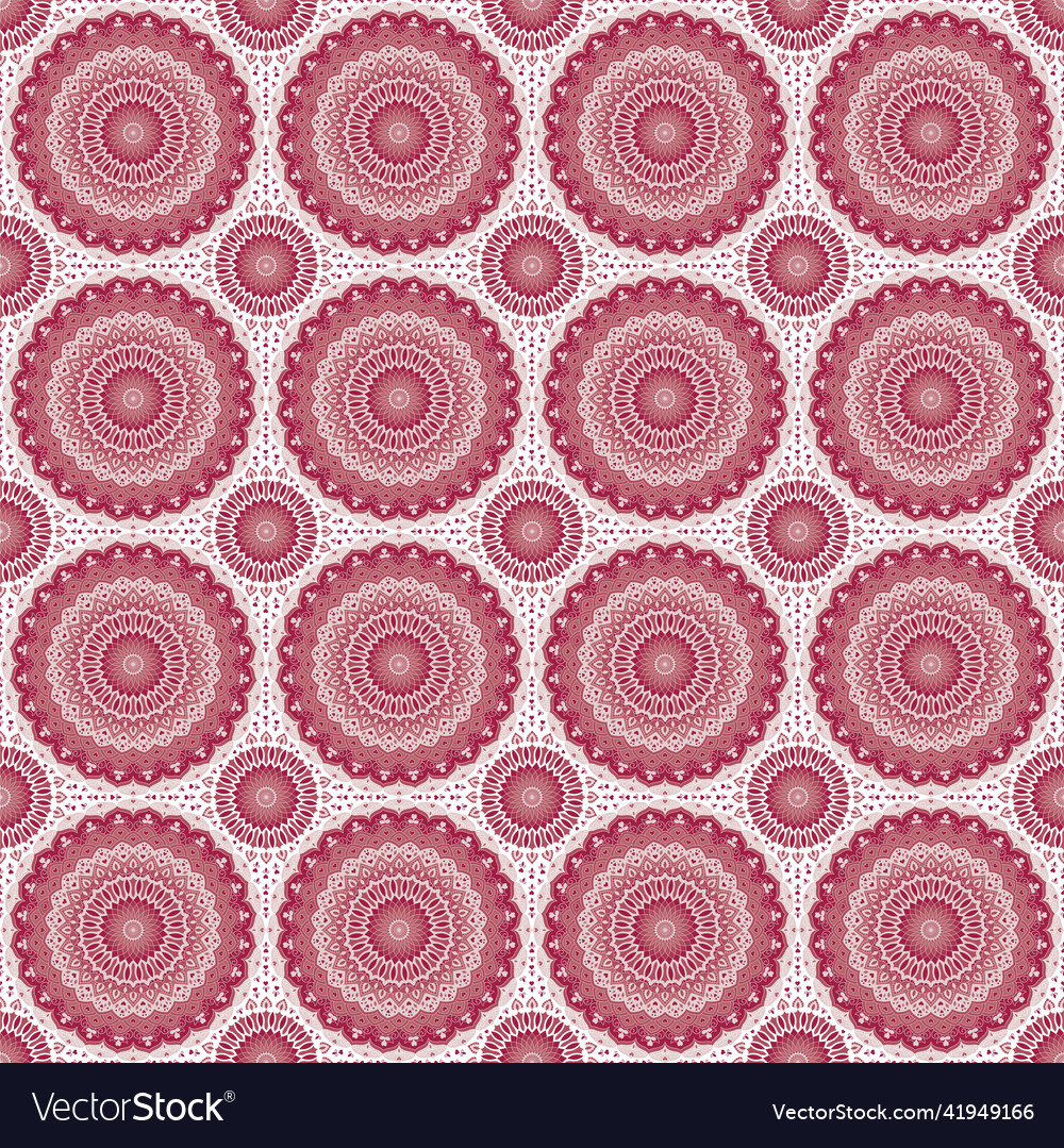 Seamless pattern mandala design Royalty Free Vector Image