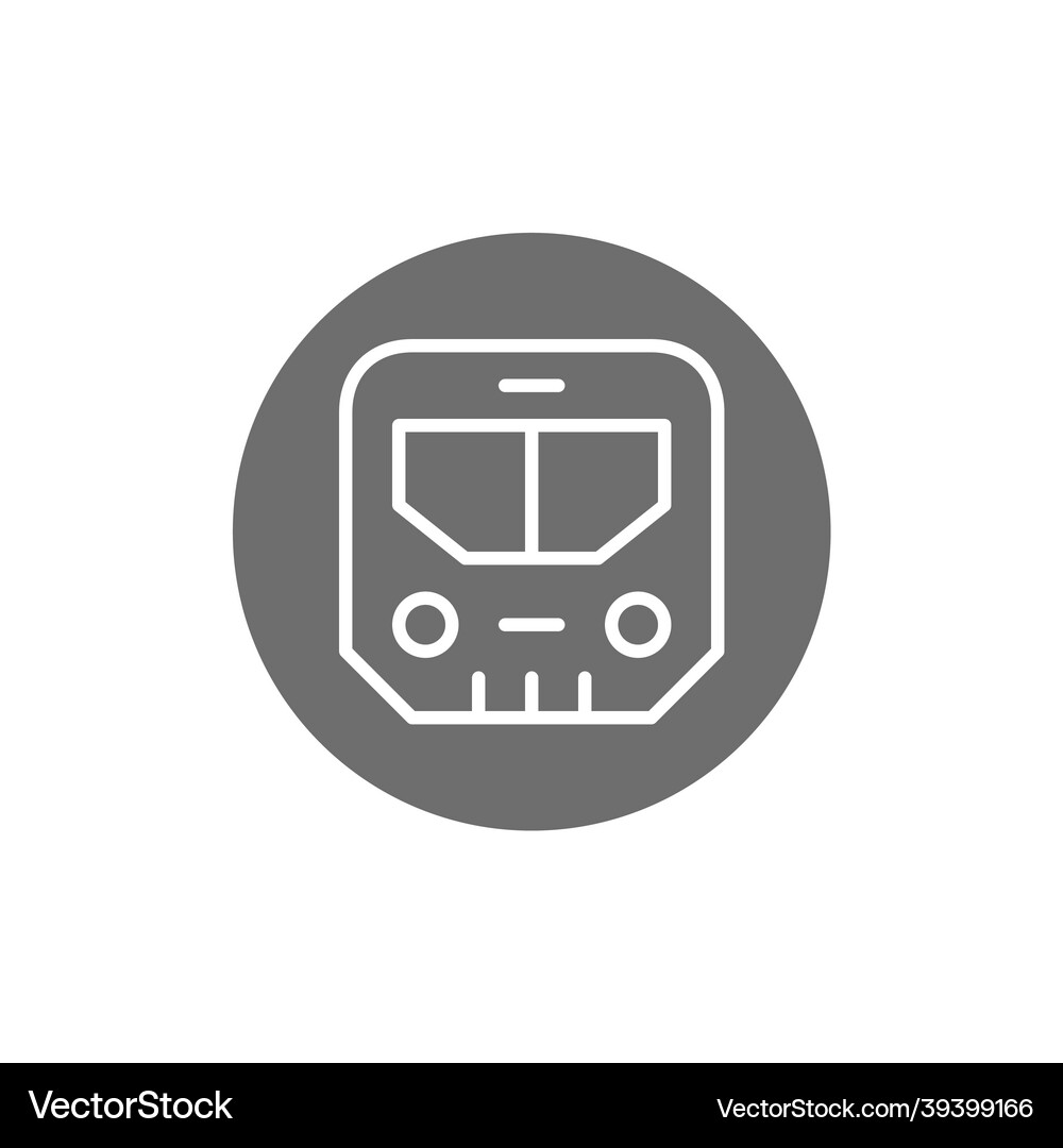 Subway sign metro underground transport train Vector Image