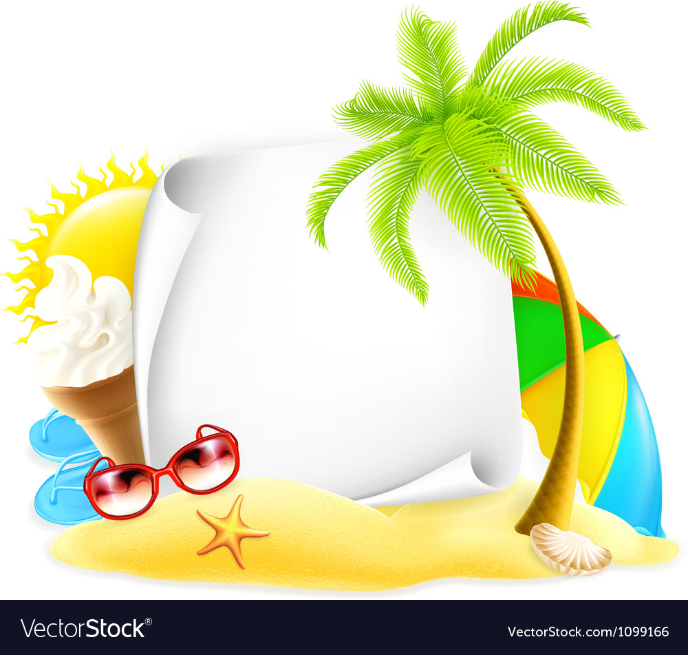 Summer frame Royalty Free Vector Image - VectorStock