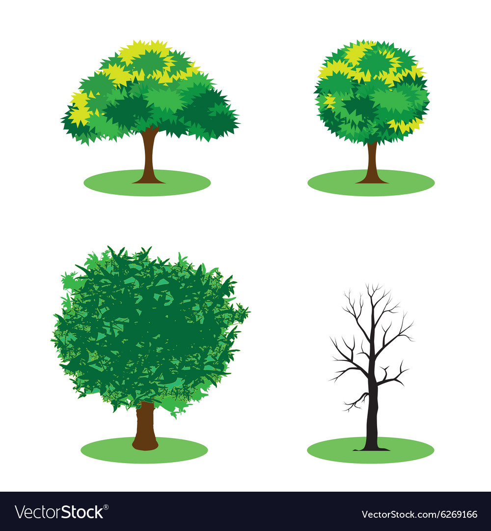 Trees Royalty Free Vector Image - VectorStock