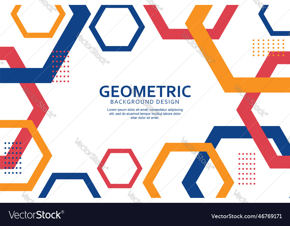 Abstract geometric background design Royalty Free Vector