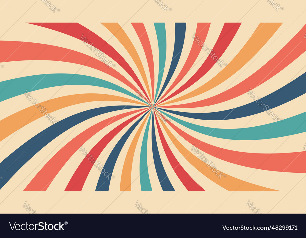 Carnival or circus retro sunlight rays background Vector Image