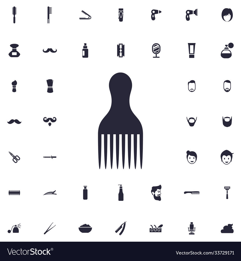 Comb icon Royalty Free Vector Image - VectorStock
