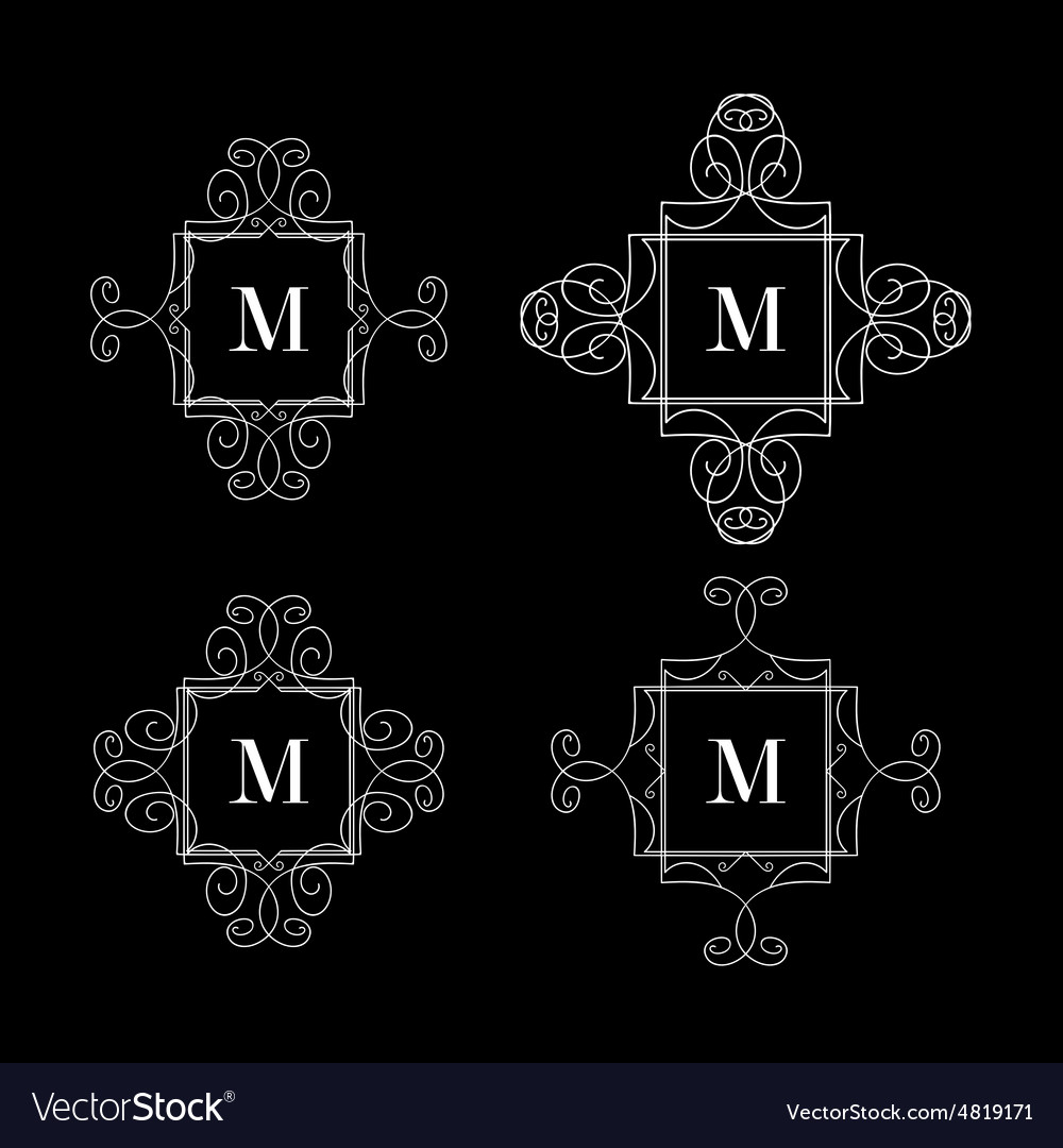 Monogram Royalty Free Vector Image - VectorStock