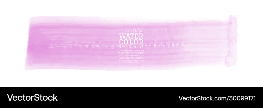 Pastel pink watercolor label background Royalty Free Vector