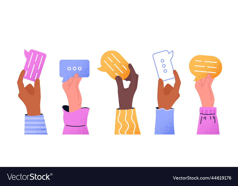 Bubbles speech set Royalty Free Vector Image - VectorStock