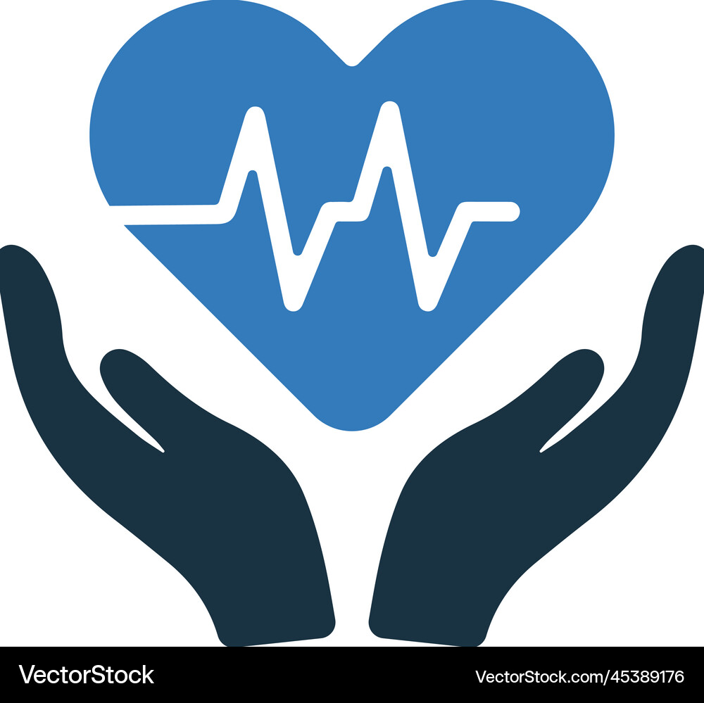 Calligraphy cardio cardiology icon editable logo Vector Image