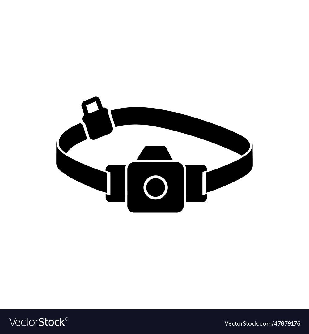 Camera strap mount icon Royalty Free Vector Image