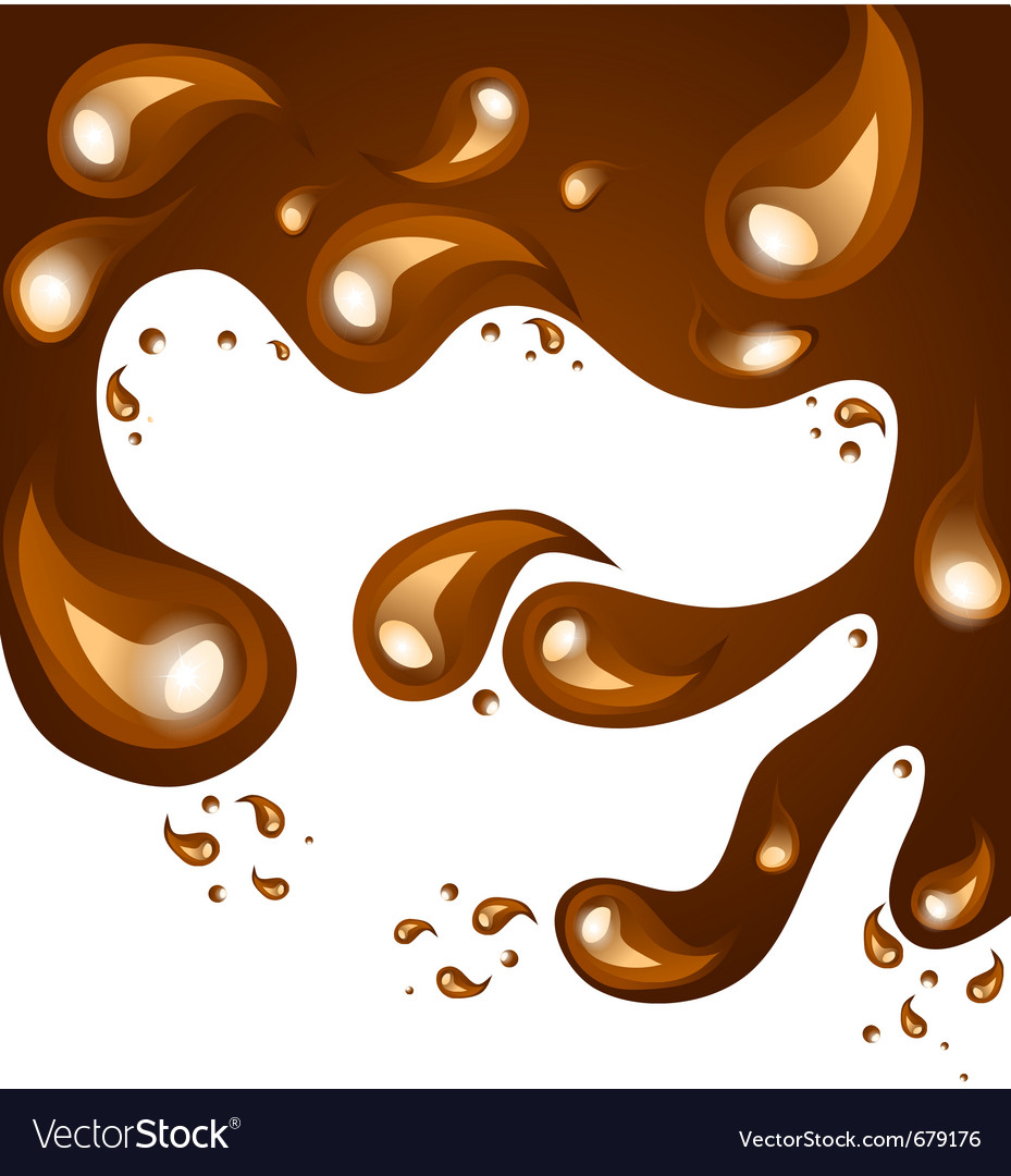 Chocolate drops Royalty Free Vector Image - VectorStock