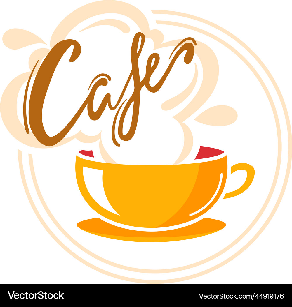 Coffee cup with cafe steam sign icon design Vector Image