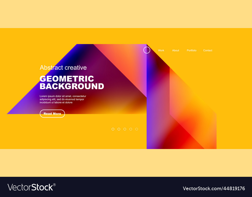 Fluid gradient geometric triangles abstract Vector Image