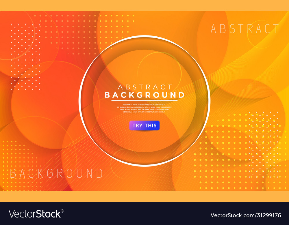Modern dynamic gradient orange background Vector Image