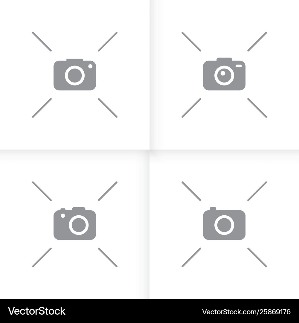 Photo camera picture icon flat isolated white Vector Image