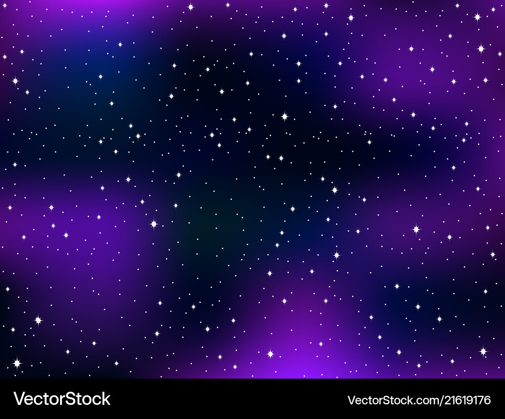 Starry Nebula Space Background Royalty Free Vector Image
