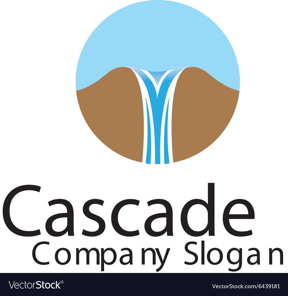 Cascade design Royalty Free Vector Image - VectorStock