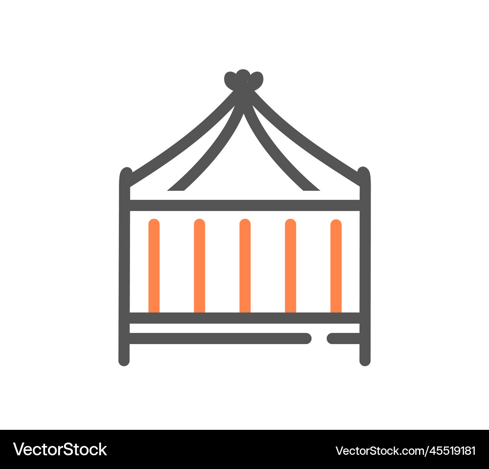 Child bed icon Royalty Free Vector Image - VectorStock