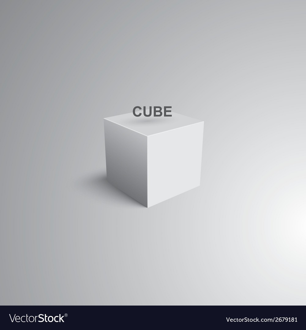 Cube 3d Royalty Free Vector Image - VectorStock