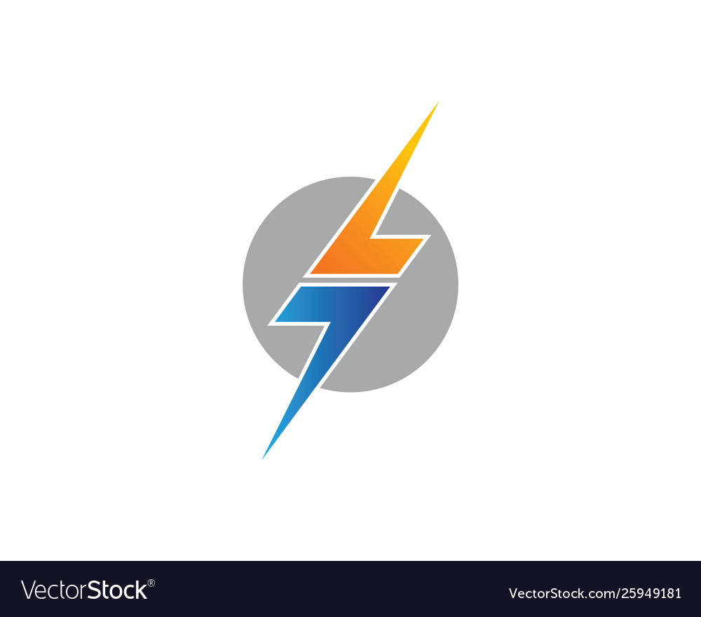 Flash power thunder Royalty Free Vector Image - VectorStock