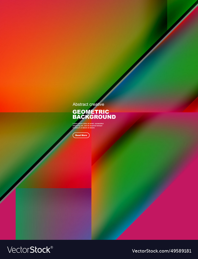 Gradient triangles abstract background Royalty Free Vector