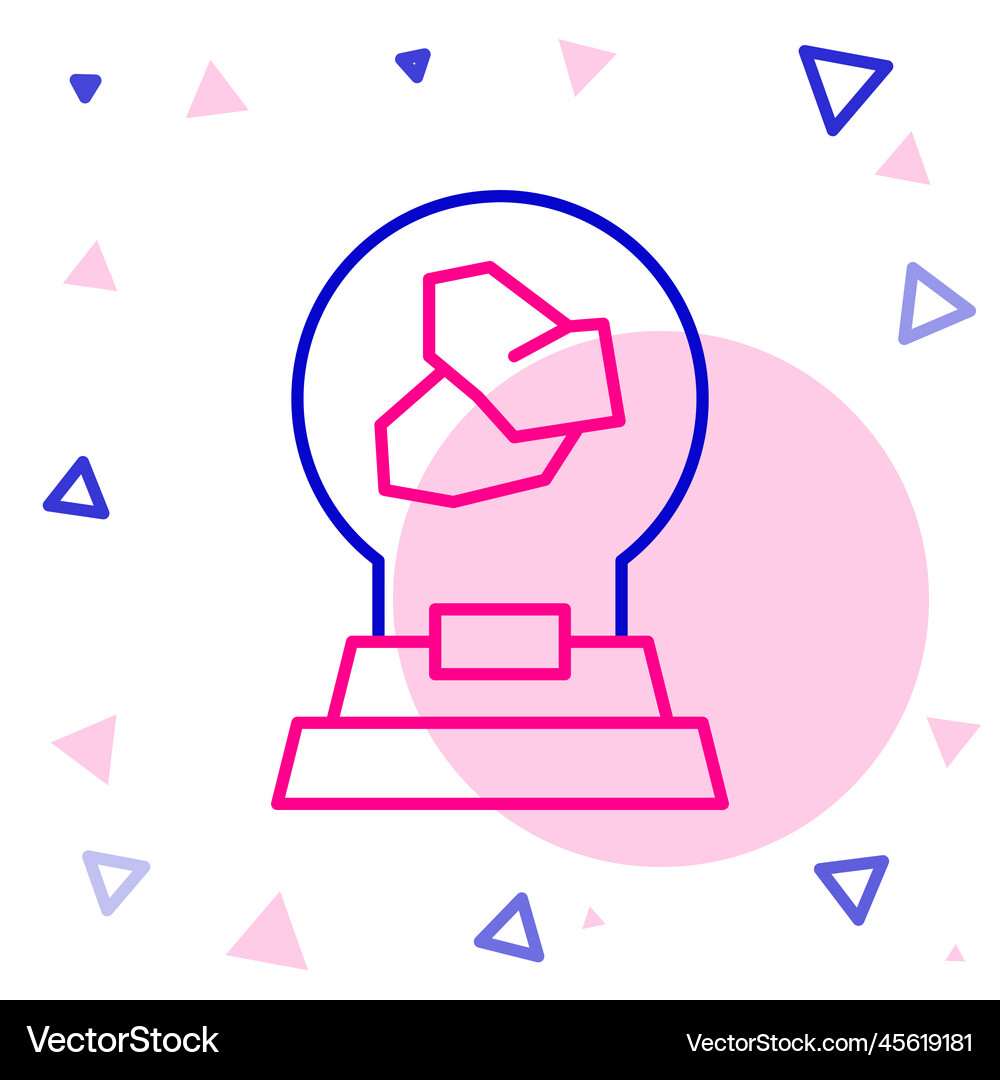 Line exhibition with various minerals rocks Vector Image