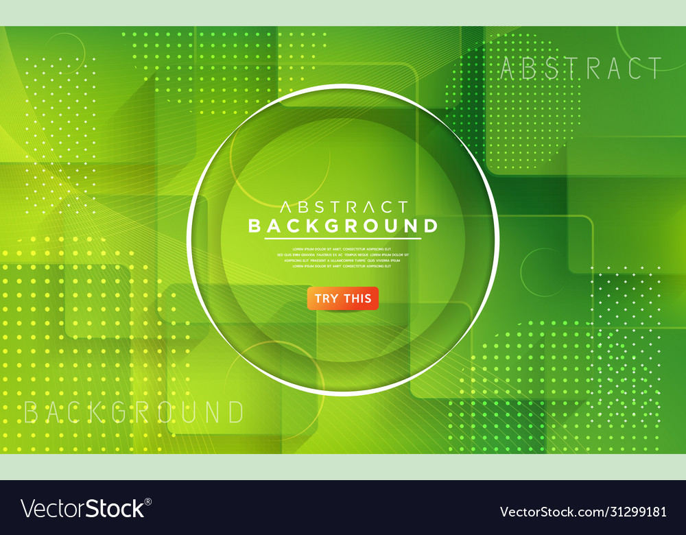 Modern dynamic gradient green background Vector Image