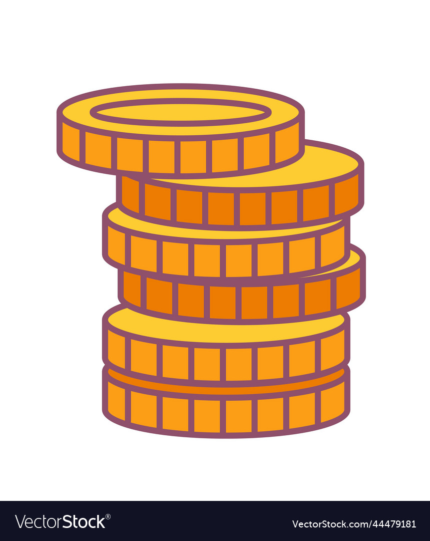 Money stack icon Royalty Free Vector Image - VectorStock