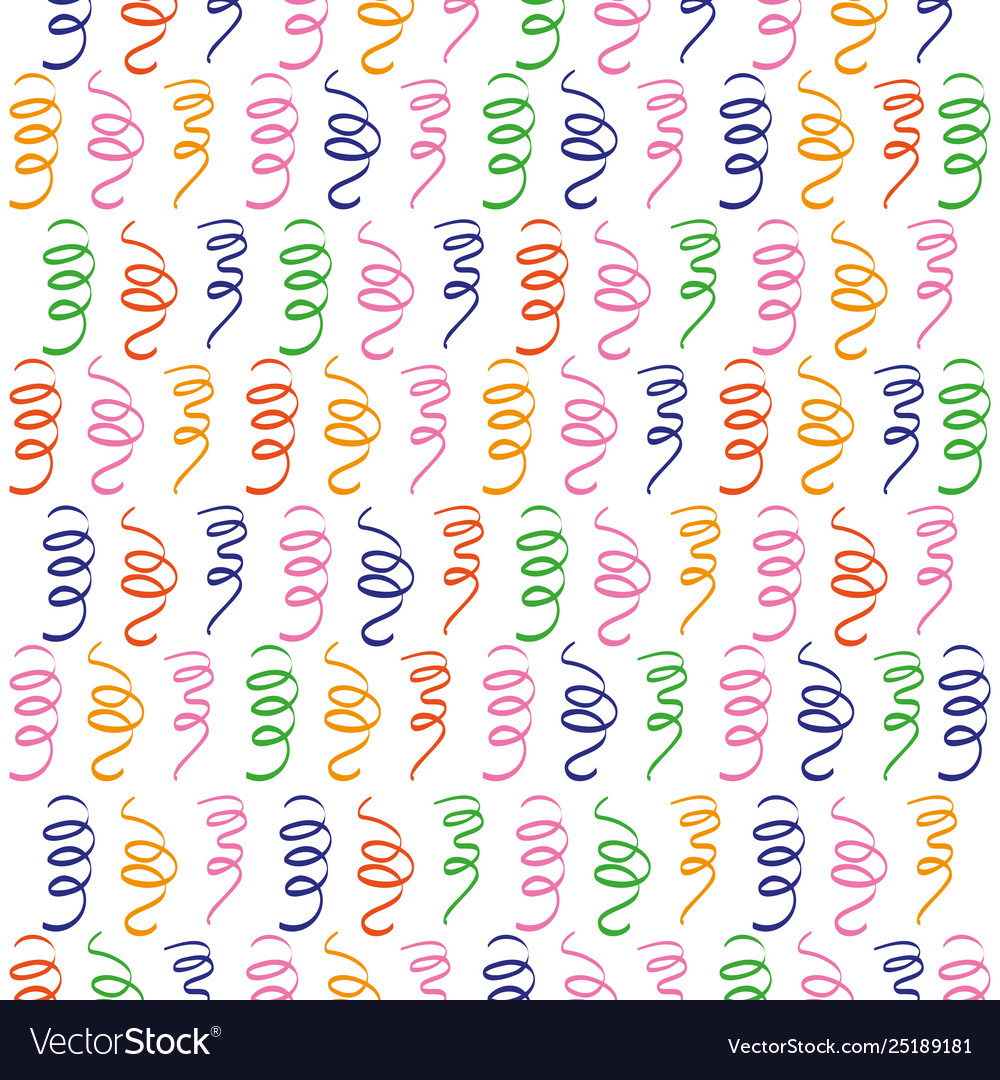 Party confetti pattern background Royalty Free Vector Image