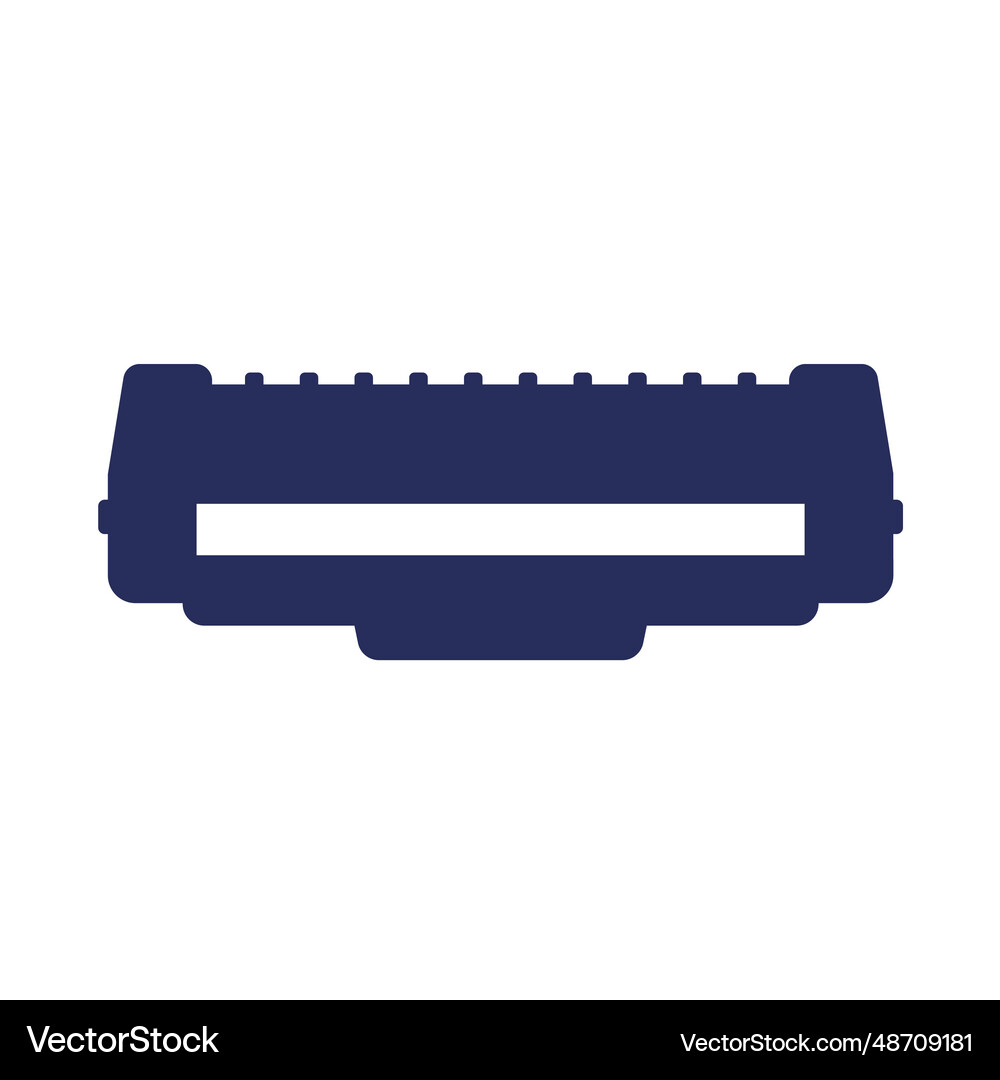 Printer cartridge or toner icon on white Vector Image