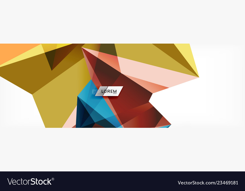 Science background abstract triangle pattern Vector Image