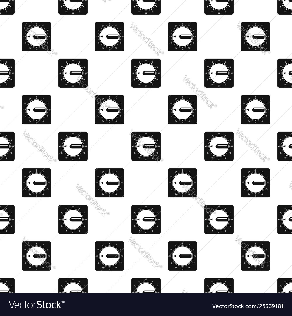 Timer clock pattern seamless Royalty Free Vector Image