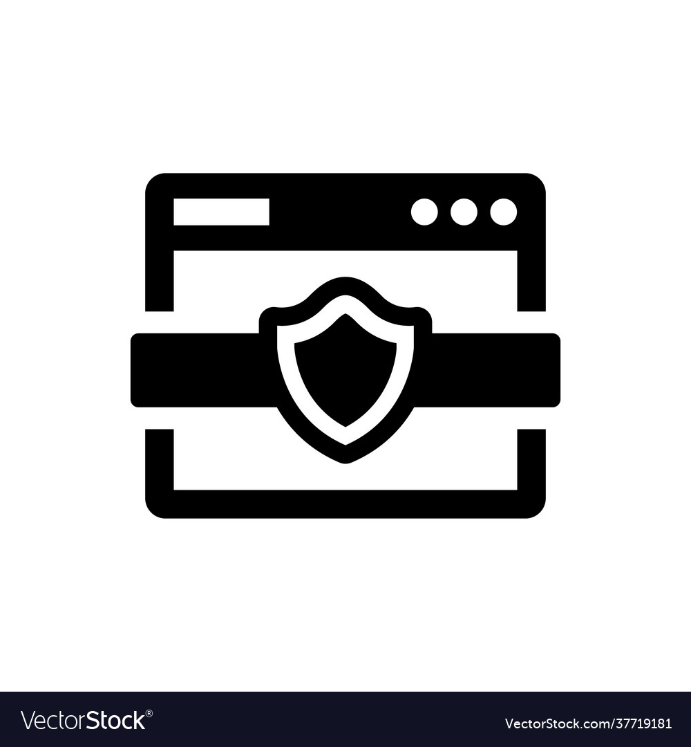 Web security icon Royalty Free Vector Image - VectorStock