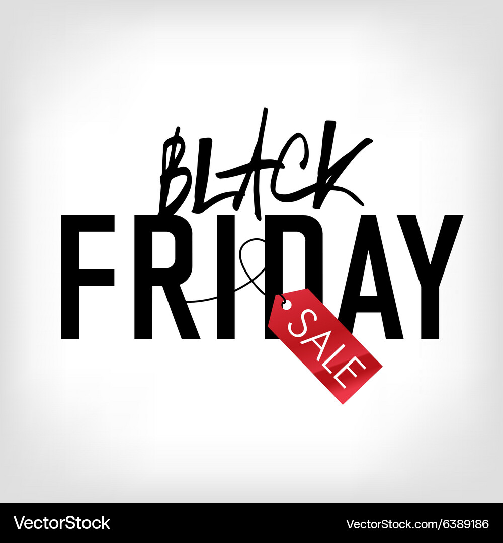 Black Friday Sale Poster Royalty Free Vector Image