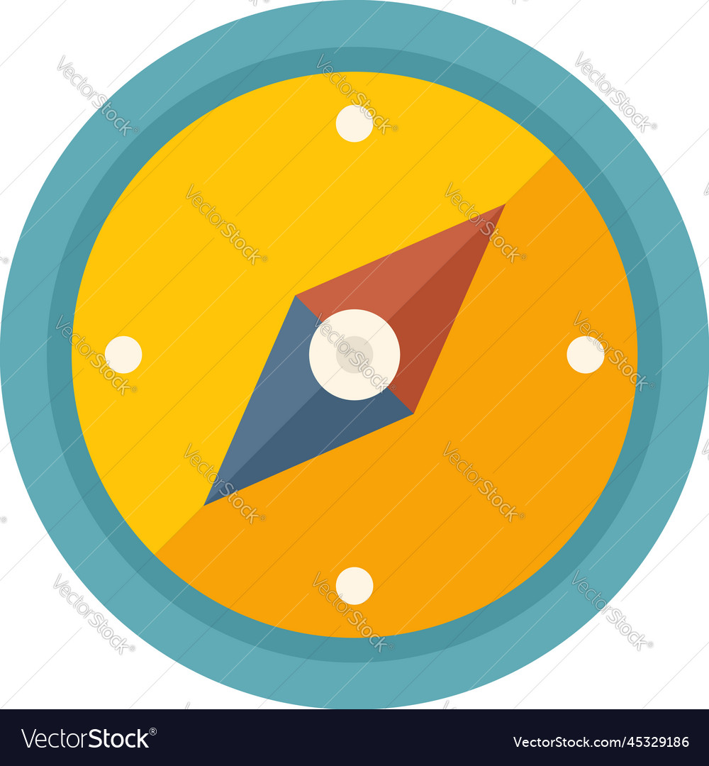 Compass icon flat window interface Royalty Free Vector Image